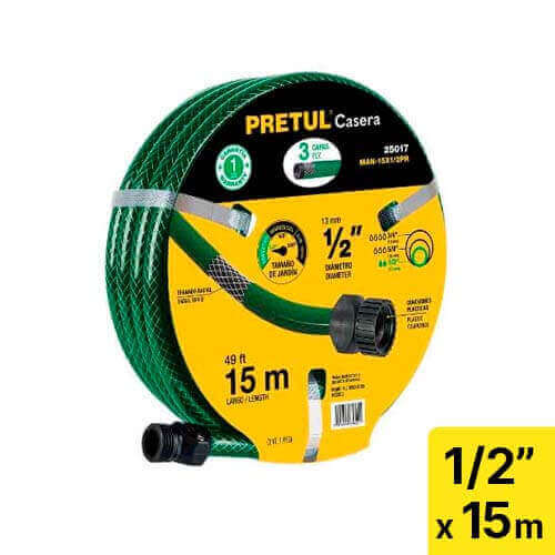 Manguera 3 Capas Reforzada 1/2" x 15 mt - Tul