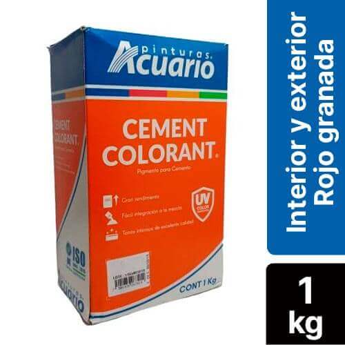 Color para Cemento Rojo Granada 1 kg - Tul