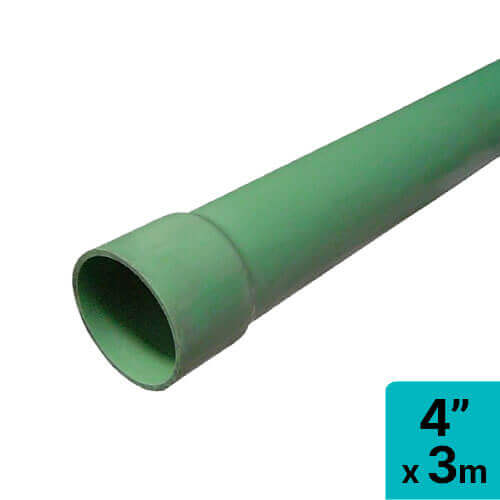 Tubo Conduit PVC Pesado 4" x 3 m Casquillo - Tul