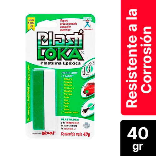 Plastilina Epóxica Plastiloka Verde 40 g - Tul