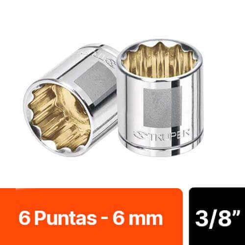 Dado de 6 puntas, cuadro 3/8", de 6mm - Tul